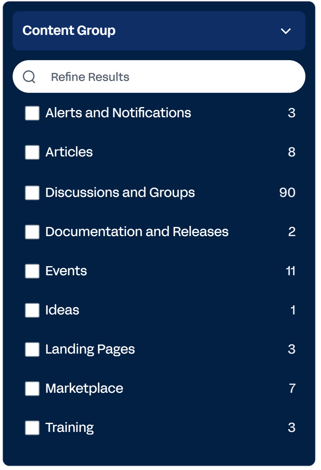 Workday Community Content Types and Groups